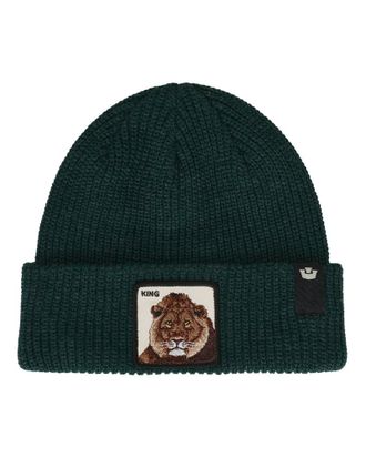 Goorin Brothers Beanie aus einem Wollmix mit L&ouml;wen-Aufn&auml;her in