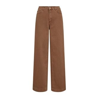 N&uuml;mph Nuhamilton Hr Wide Jeans - - Jeans - Damen - Braun - L L32