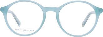 Tommy Hilfiger TO-1047358 Round Plastic Frames Eyeglasses - Blue