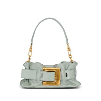 Balmain Mini Anthem Leather Clutch Bag