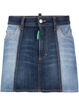 Dsquared2 jupe en jean One Life One Planet - Bleu