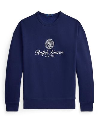 Ralph Lauren Softes Sweatshirt mit Wappen- und Label-Print, Relaxed Fit in