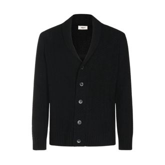 Altea Strickjacke aus Schurwolle und Kaschmir - - Knitwear - Herren - Schwarzk - 2XL