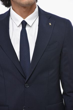 Corneliani CC COLLECTION Zweiteiliger Anzug aus Schurwolle mit klassischem Revers Corneliani