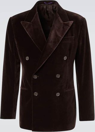 Ralph Lauren Purple Label Anzugjacke Kent aus Baumwollsamt