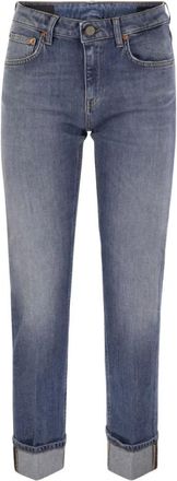 Dondup Femme, Jeans, Bleu, Taille: W32 Coco Jean Slim-fit Cinq Poches