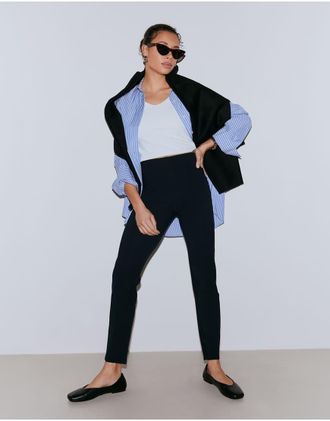 Aim'n Luxe - Hose mit Biesen in Schwarz