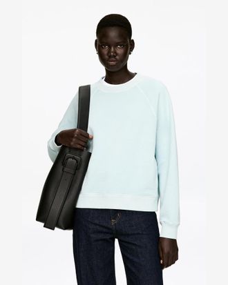 Arket Frottee-Sweatshirt -T&uuml;rkis