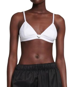 Prada White Cotton Bralette Size XS