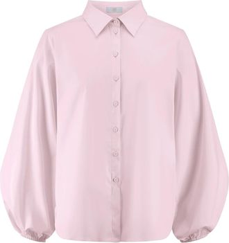 Riani Femme, Blouses et Chemises, Rose, Taille: 38 FR Blouse en popeline &agrave; manches ballon