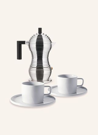 Alessi 2-Tlg. Kaffee-Set Alessi & Coffee silber