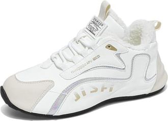 Generic Chaussures de course &agrave; pied tendance pour homme - Chaudes - Antid&eacute;rapantes - Pour activit&eacute;s de plein air, voyages et marche, blanc, 40 2/3 EU