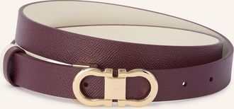 Ferragamo Ferragamo Lederg&uuml;rtel Zu Wenden lila