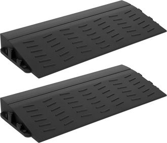 Aboofan Kunststoff Roboter Staubsaugerrampe 2 St&uuml;ck 20cm Schwellenrampe mit Antirutschbeschichtung f&uuml;r T&uuml;rschwellen und Garageneinsatz Optimierte Navigation