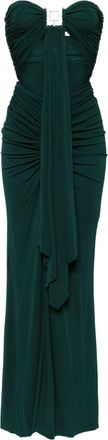 CHRISTOPHER ESBER Kleid mit Quarzapplikation - Gr&uuml;n