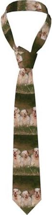 Generic Cravate Pour Homme Chiots Clumber Spaniel Tendance Cravates Classique Cravates Homme Pour Affaires Mariage Remise De Dipl&ocirc;me
