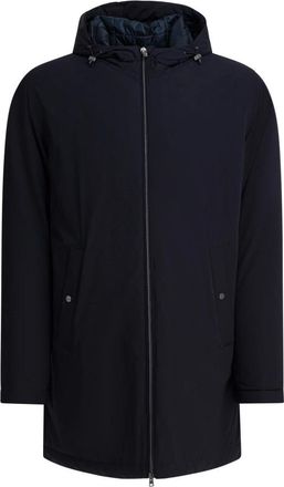 Herno Homme, Manteaux, Bleu, Taille: XL Parka Resort en nylon de voyage Ponente