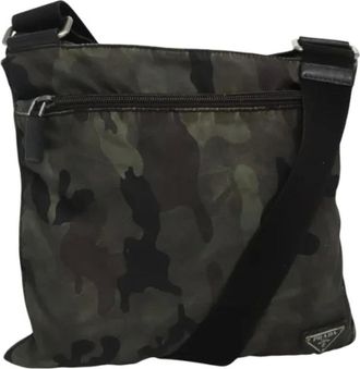 Prada Pre-owned Nylon sacs-prada - Femme - Pre-owned - Vert - Taille: ONE Size