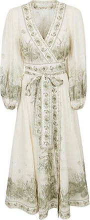 Zimmermann Femme, Robes, Multicolore, Taille: 36 FR Wanderlust Wrap Midi Dress