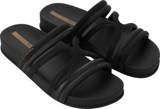 Ipanema Walk Slide Fem Damen-Flip-Flops, Schwarz Schwarz Braun, 41 EU