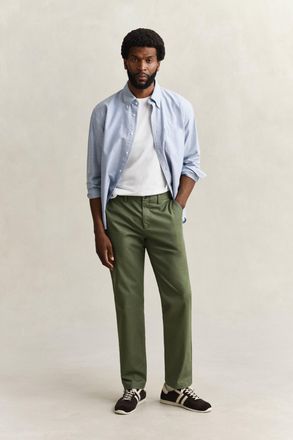 GANT Herren Regular Fit Smart Chinohose (44/36) DRY HERB Gr&uuml;n