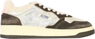 Autry Femme, Chaussures, Gris, Taille: 36 EU Baskets Medalist Low