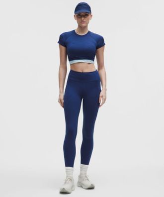 lululemon Legging Swift Speed taille haute pour Femmes - 64 cm - Bleu - Taille 10