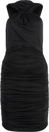 Giuseppe Di Morabito Femme, Robes, Noir, Taille: 38 FR Mini-robe drap&eacute;e et fronc&eacute;e