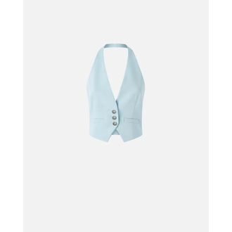Pinko Blaue Ma&szlig;geschneiderte Cady Weste - - Suits - Damen - Blau - S