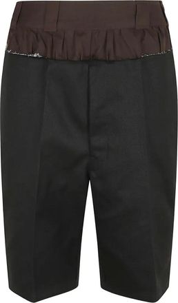 Maison Margiela Shorts mit Falten - Schwarz