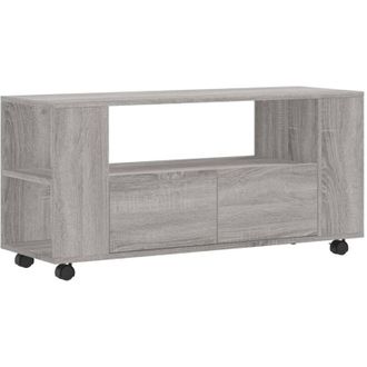 vidaXL Vidaxl - Meuble tv sonoma gris 102x34,5x43 cm bois ding&eacute;nierie