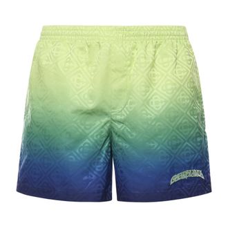 Casablanca Homme, Maillots de bain, Multicolore, Taille: XL Monogram Jacquard Swim Shorts