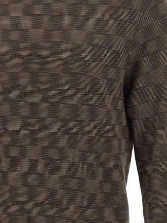 Emporio Armani Wool Crewneck Sweater - Brown