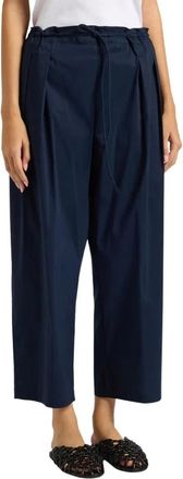 Liviana Conti Femme, Pantalons, Bleu, Taille: 40 FR Cropped Pantalons