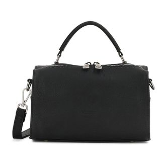 Kazar Femme, Sacs, Noir, Taille: ONE Size Sac &agrave; main en cuir avec une forme g&eacute;om&eacute;trique