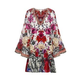 Camilla Femme, Robes, Multicolore, Taille: 38 FR Robe A-Line Rose Reign