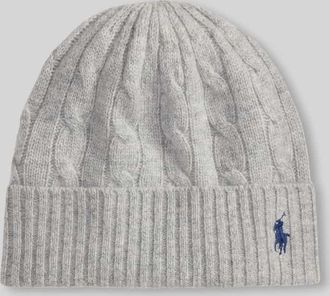 Polo Ralph Lauren M&uuml;tze aus Woll-Mix mit Logo-Stitching
