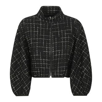 Herno Femme, Vestes, Noir, Taille: 40 FR Manteau noir en m&eacute;lange de coton Made in Italy