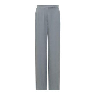 Emporio Armani Femme, Pantalons, Gris, Taille: 42 FR Pantalon Taille Haute
