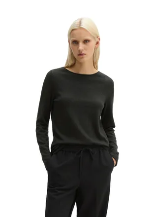 Marc O'Polo Strickpullover MARC OPOLO aus softem Schurwolle-Mix, Damen, Gr. XXL, schwarz (coal grau melange), Obermaterial: 50% Schurwolle, 33% Viskose, 17% Polya