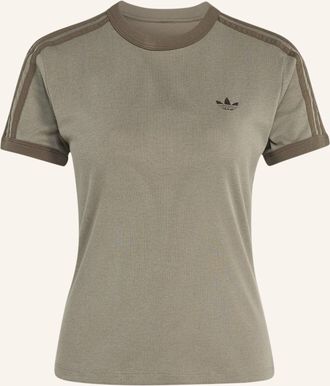 adidas Originals Adidas Originals Heather 3-Streifen Cali T-Shirt braun
