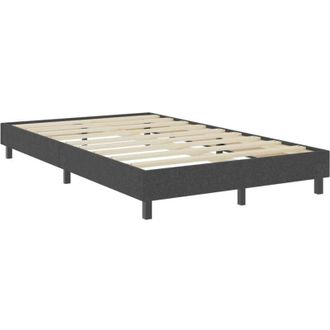vidaXL Boxspring-Bettgestell Grau Stoff 120x200 cm Vidaxl