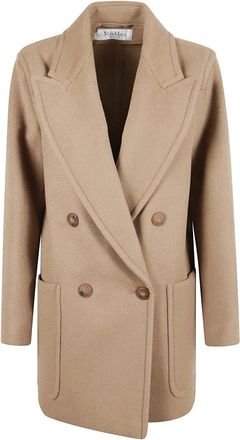 Max Mara Femme, Manteaux, Brun, Taille: 34 FR Manteau Deletta en laine et cachemire