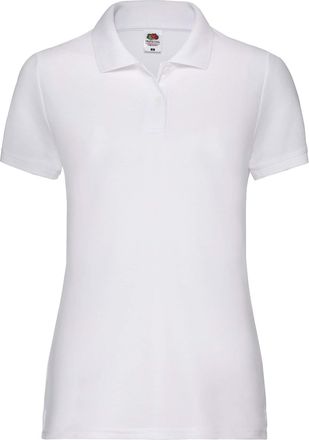 Fruit Of The Loom Damen Lady-Fit Poloshirt 65/35 XS S M L XL XXL verschiedne Gr&ouml;&szlig;en von Fruit of the Loom XXL,Wei&szlig; XXL,Weiss