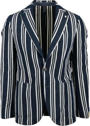 L.B.M. 1911 L.b.m. 1911, Homme, Vestes, Bleu, Taille: XL Blazer Stondato