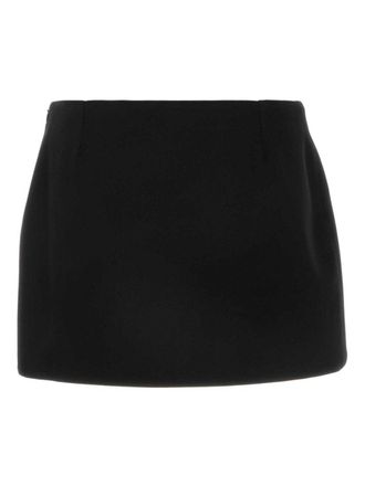 Givenchy Wool Twill Miniskirt - Black