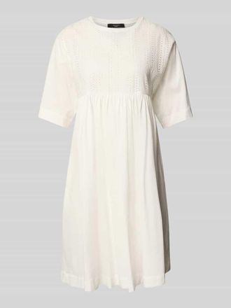 Max Mara Knielanges Kleid mit Lochstickerei Modell MORETTO