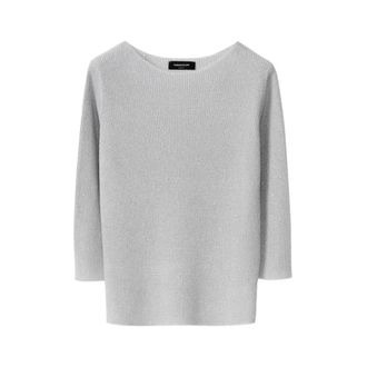 Fabiana Filippi Damen, Strickwaren, Grau, LGr&ouml;&szlig;e