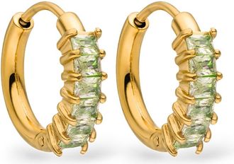 Purelei Green Love Ohrringe mit Zirkonia Steinen