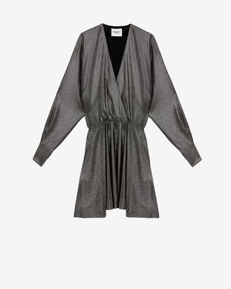 Isabel Marant Robe Alexane - Femme - Noir M&eacute;tallique - Taille34 - Marant &Eacute;toile